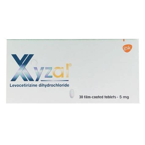 Xyzal 5mg Levocetirizine Film Coated Tablets For Cold And Allergy Relief