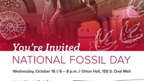 National Fossil Day School Of Earth Sciences