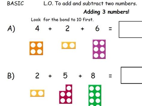 Adding 3 Numbers With Numicon Teaching Resources