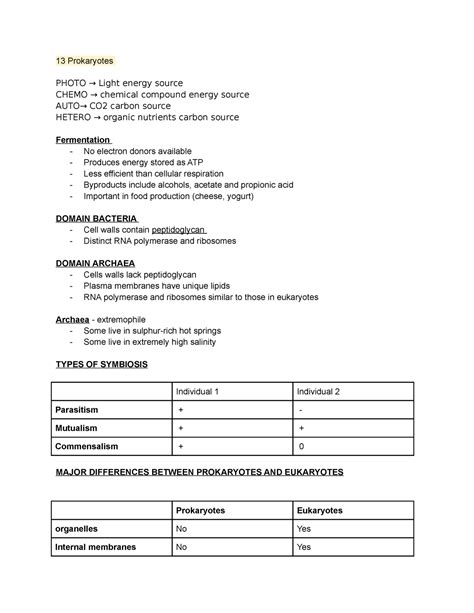 13 Prokaryotes 13 Prokaryotes Photo → Light Energy Source Chemo → Chemical Compound Energy