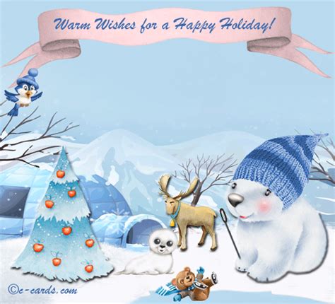 Cheers From Ice Bear Free Holiday Cheer Ecards Greeting Cards 123
