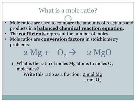 Ppt Stoichiometry Mole Ratios Powerpoint Presentation Free Download