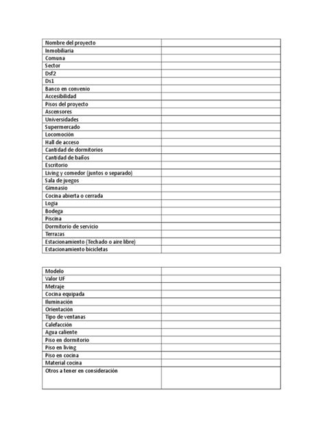 Checklist Departamento Pdf