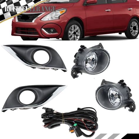 For 2015 2018 Nissan Versa Leftandright Side Fog Lights Lamps Wwiring