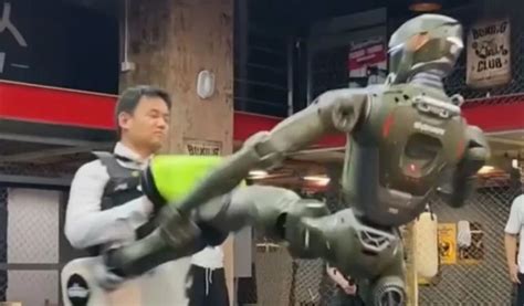 Chinas T800 Humanoid Robot Delivers Wild Combat Demo With Ceo Kick