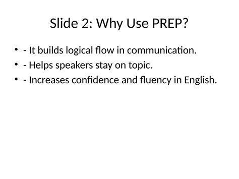 Preptechniqueinenglishlanguagepresentationpptx