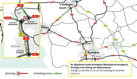 A2 Tussen Batadorp En De Hogt Dicht 15 18 November 2024