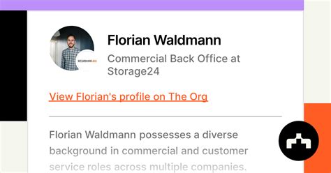 Florian Waldmann Commercial Back Office At Storage24 The Org