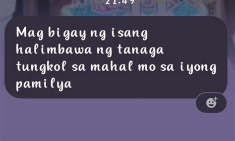 Magbigay Ng Isang Halimbawa Ng Tanaga Tungkol Sa Mahal Mo Sa Iyong Pamily