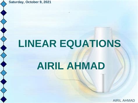 Ppt Note Math Form 3 11 Linear Equations Dokumen Tips