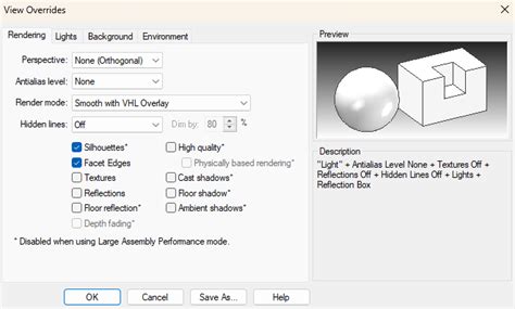 What Is Best Performance Settings For View Overrides