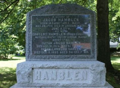 Jacob Hamblen 1702 1774 Find A Grave Memorial