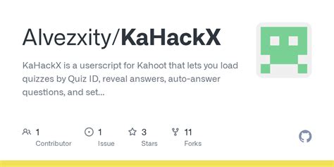 Github Alvezxitykahackx Kahackx Is A Userscript For Kahoot That