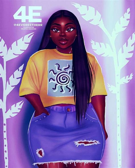 4everestherr Drawings Plus Size Girl Drawing Plus Size Digital Art