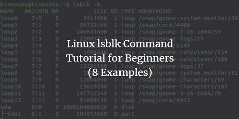 Introduction To The Lsblk Command Linux Tutorials Learn 53 Off