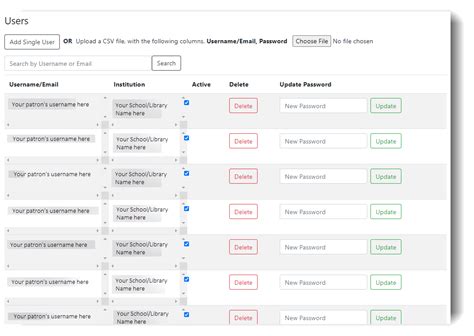 School Authentication Options