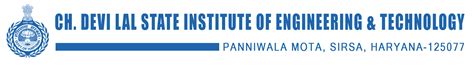 Cdlsiet Ch Devi Lal State Institute Of Engineering And Technology Panniwala Mota