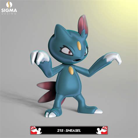 3d File 215 Sneasel 🐉 ・3d Printer Model To Download・cults