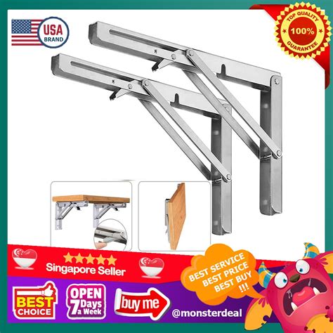 Ybr Folding Shelf Brackets 2pcs Heavy Duty Stainless Steel