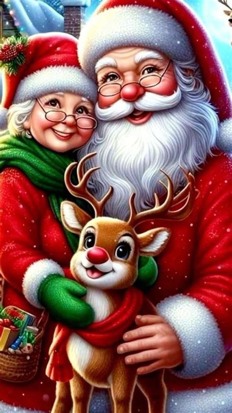 🎅🏻🧑🏻‍🎄 Santa Claus Pictures Vintage Christmas Winter Christmas Scenes
