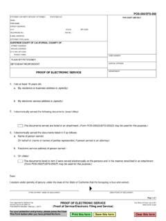 Pos 050 Efs 050 Proof Of Electronic Service Proof Of Pos 050 Efs