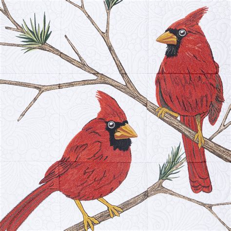 Cardinal Tile Scene — Anita Goodesign