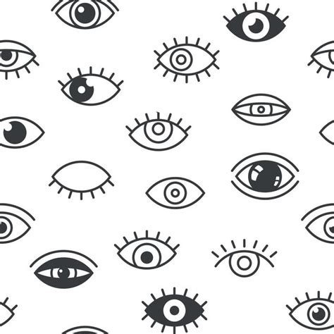 Eye Outline Pattern Vector Art Icons And Graphics For Free Download