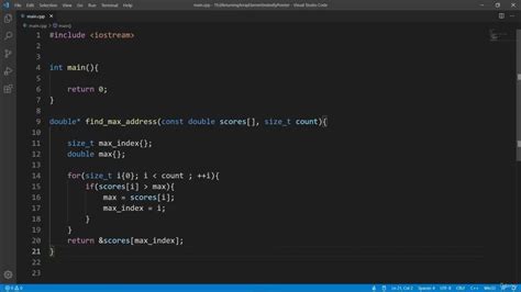 008 Returning Array Element Pointer Youtube