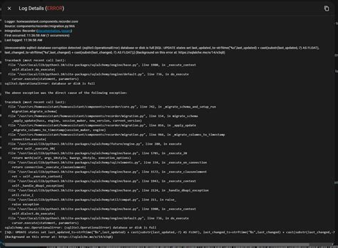 202322 Upgrade Database Migration Fills Up Hdd Corrupts Db