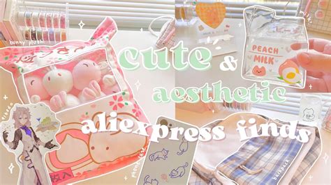 Cute And Aesthetic Items 🍑 Ft Aliexpress Haul Youtube