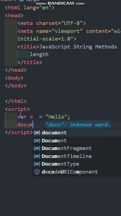 Javascript String Methods Length Trandingshorts Trending Javascript Coding Youtube