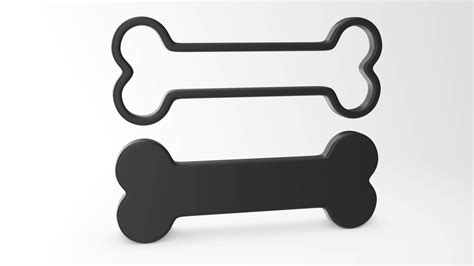 Black Bone Symbol 3d Model By Hdpoly