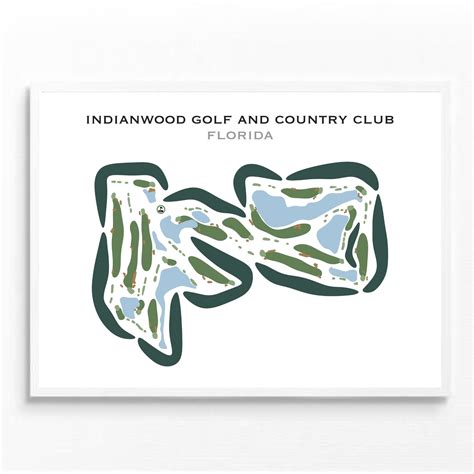 Buy The Best Printed Golf Course Indianwood Golf And Country Club Florida