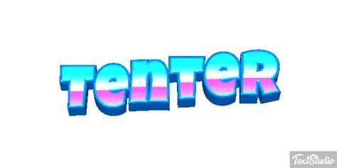 Tenter Word Animated  Logo Designs