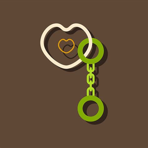 Flat Icon Design Sex Handcuffs And Heart In Vector Ai Eps Uidownload