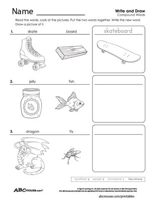 Compound Words Coloring Pages 2025