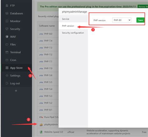 Phpmyadmin 502 Bad Gateway Nginx Aapanel Free Hosting Control Panel One Click Lamplemp