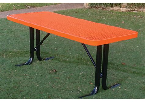 Rectangular Utility Table With Diamond Pattern Playground Expedition