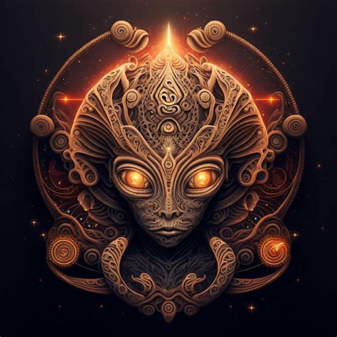 Premium Photo Alien Illustration Design