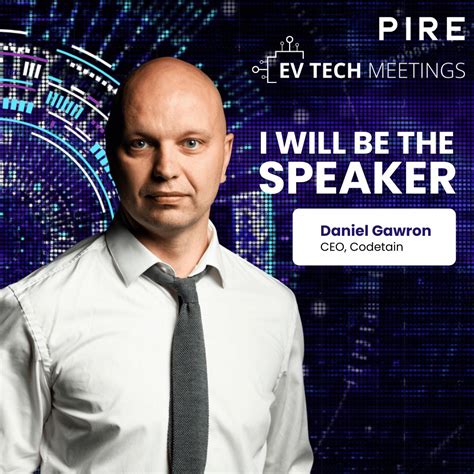 Daniel Gawron Prelegentem Podczas Ev Tech Meetings 👏 Bergman Engineering