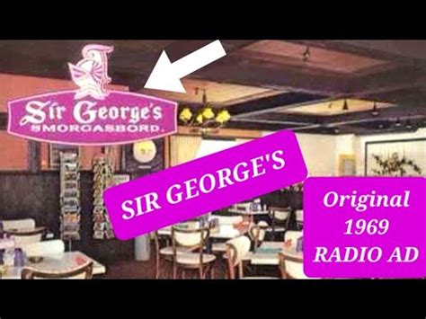 Sir Georges Smorgasbord 1969 California Radio Ad Youtube
