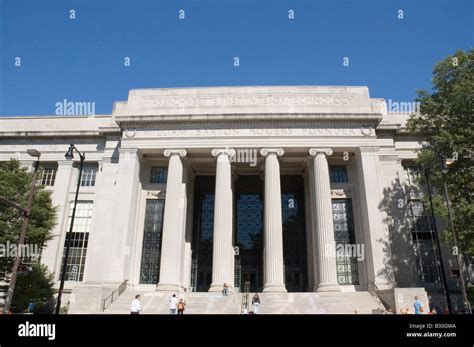Mass Ave Entrance At Massachusetts Institute Of Technology In Cambridge
