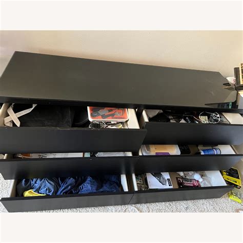 Ikea Malm Black Dresser Aptdeco