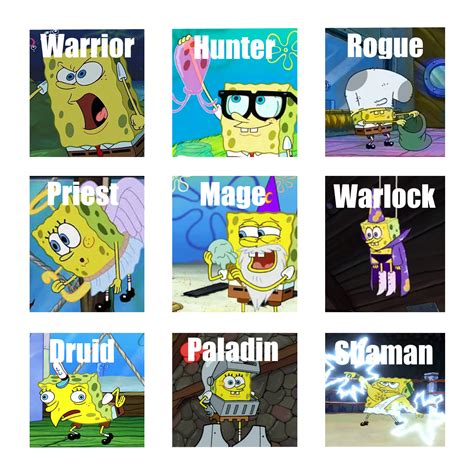 Wow Classic Spongebob Classes Rclassicwow