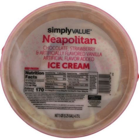 Simply Value Neapolitan Ice Cream 4 Qt Smart And Final