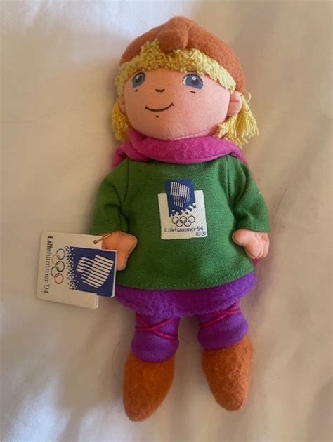 Lillehammer 1994 Winter Olympics Mascot Dolls Kristin And Hakon With Tags