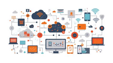 Premium Photo An Infographic Depicting The Process Of Cloud Computing With Interconnected
