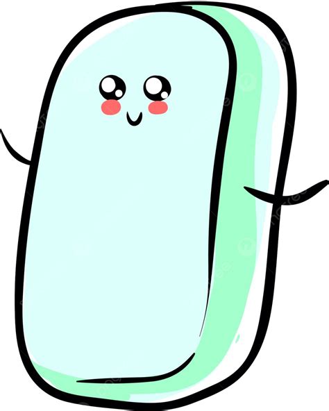 Cute Soap Bar Illustrationvector On White Background Cream Water Vector