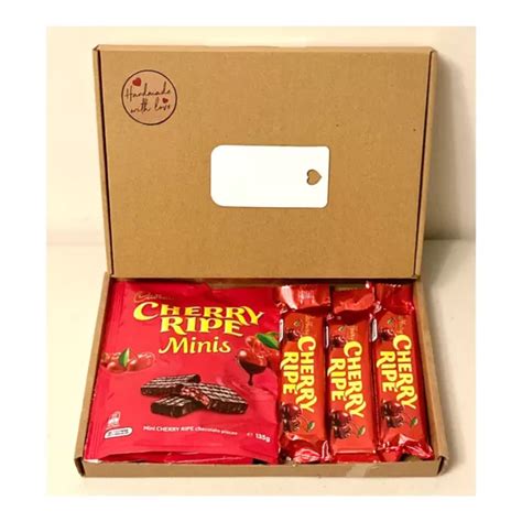 Cadbury Cherry Ripe Minis And Chocolate Bar Hamper Australia Import