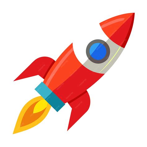 Rocket Clip Art And Vector Design With A White Background Premium Ai